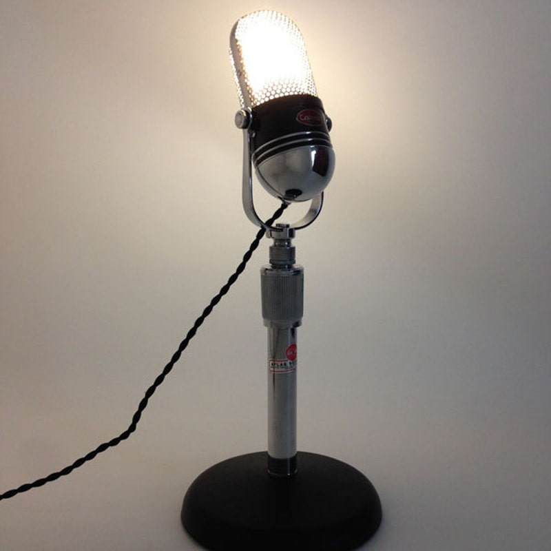 Microphone Lamp - Etsy
