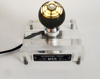 Upcycled Microphone Lamp. Night Light. Industrial Lighting. - Etsy