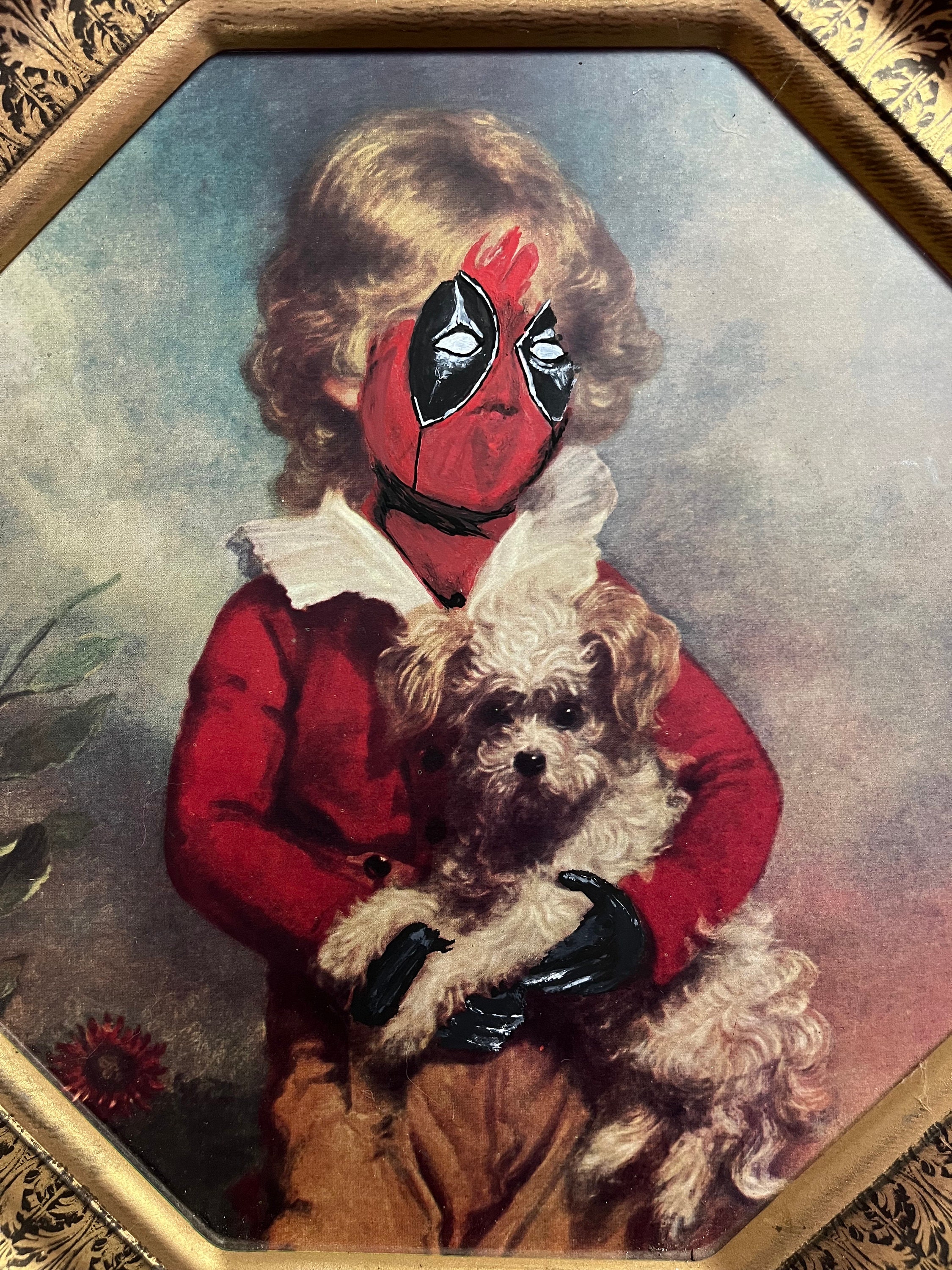 Deadpool/wolverine Set of Antique Metal Tray Hijacked Art - Etsy