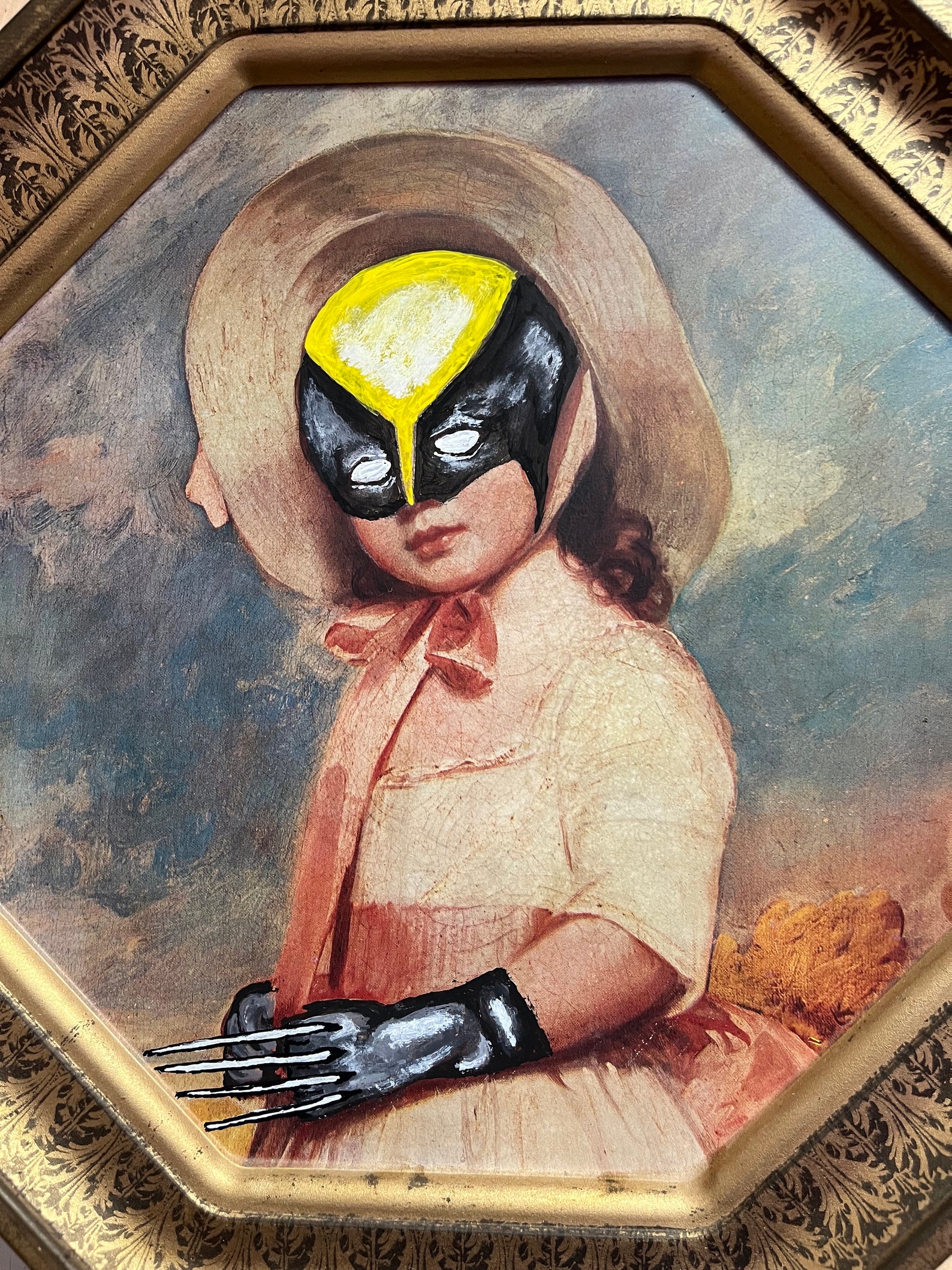 Deadpool/wolverine Set of Antique Metal Tray Hijacked Art - Etsy