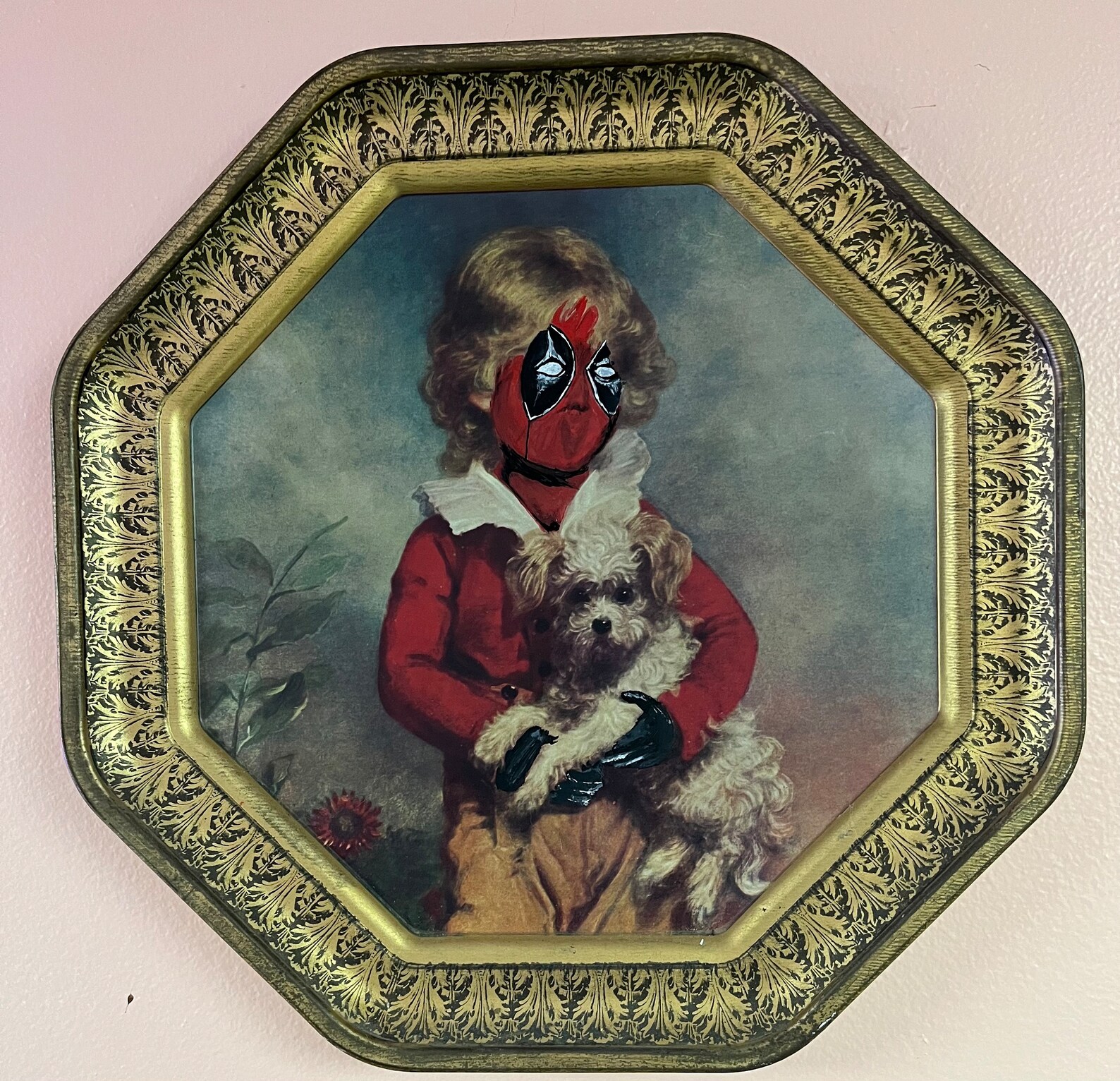 Deadpool/wolverine Set of Antique Metal Tray Hijacked Art - Etsy