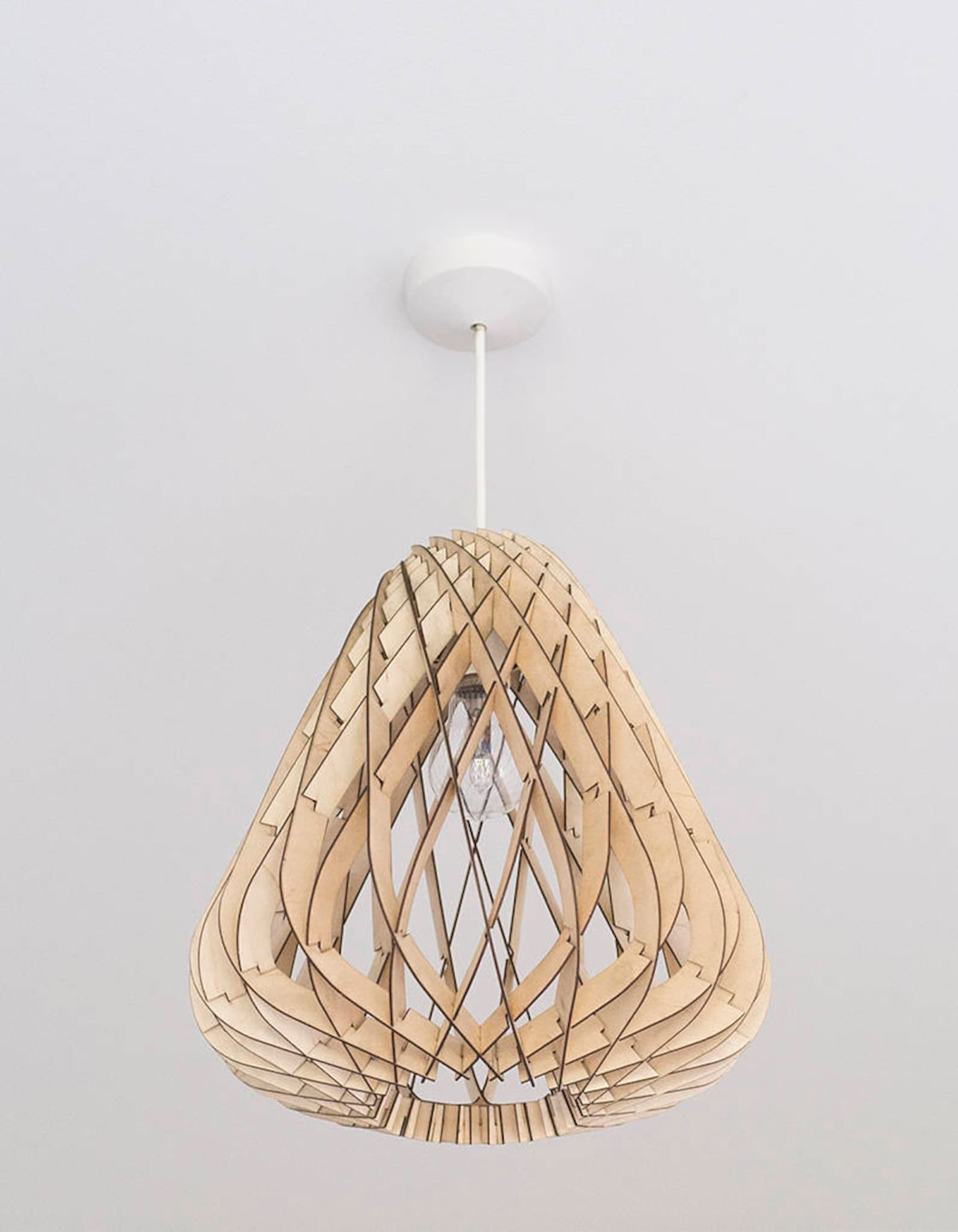 Lasercut Wooden Lampshade The Waffle No.1 | Etsy