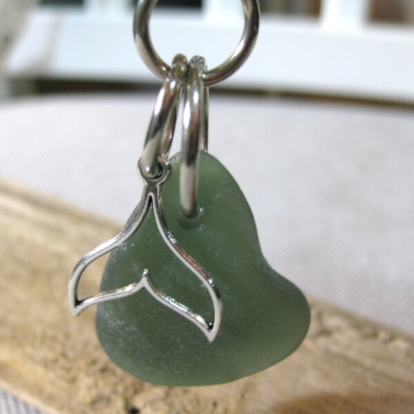 Sea Glass Keychain - Etsy