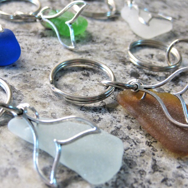 Sea Glass Keychain - Etsy