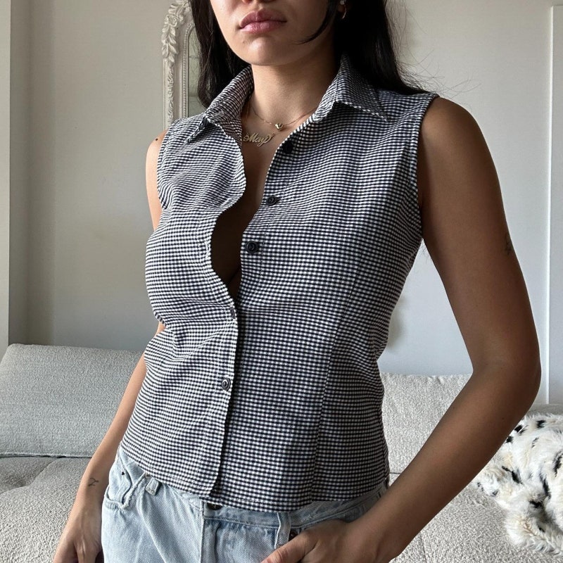 Button up Tank - Etsy