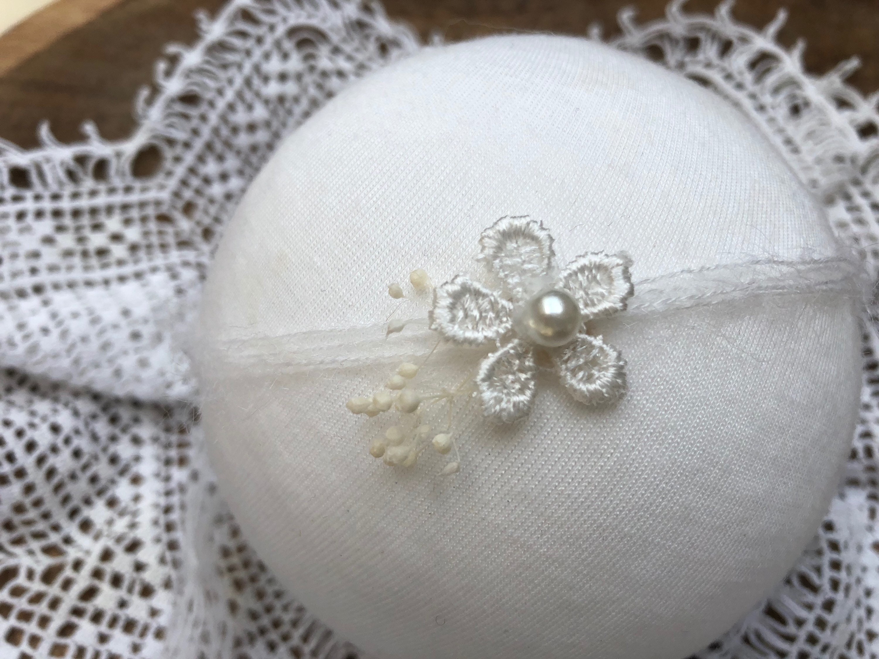 Baby HeadbandWhite Dainty Lace HeadbandBaby HaloNewborn | Etsy