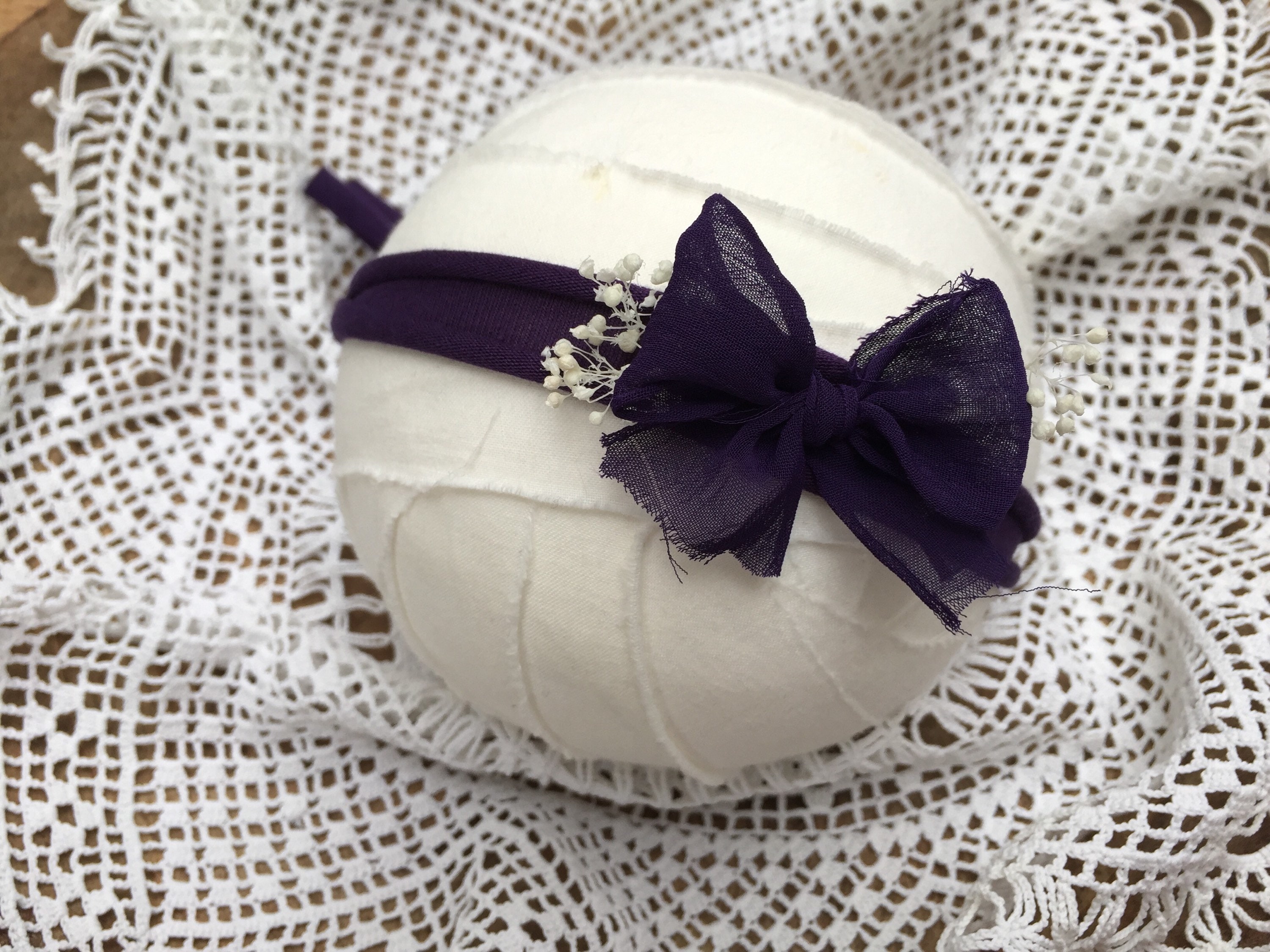 Purple Baby Bow Toddler Purple Headband Purple Newborn | Etsy