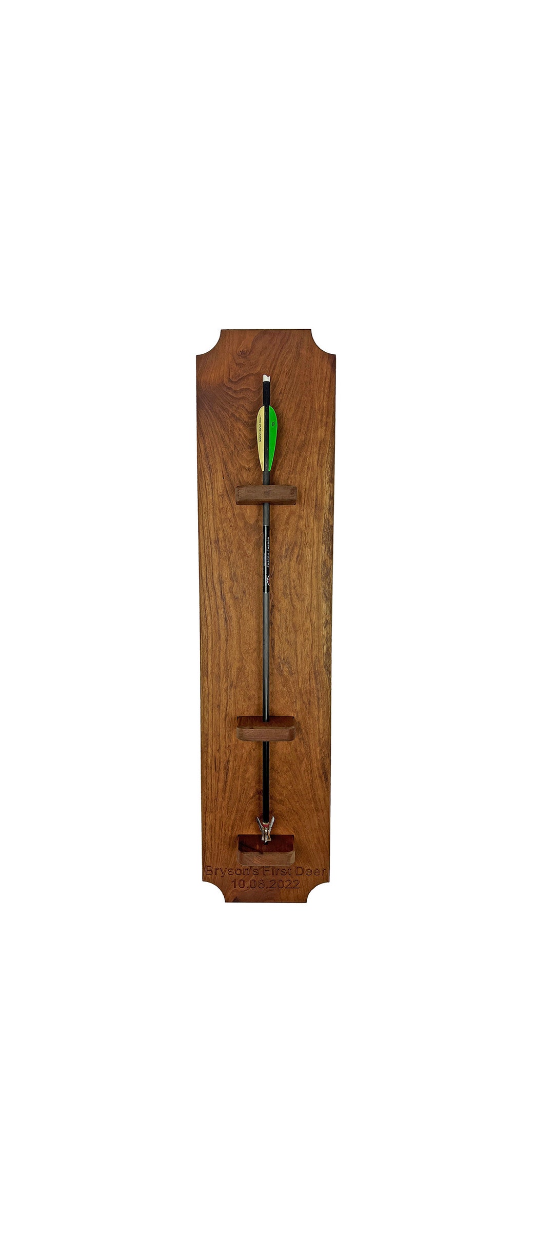 Personalized Hardwood Arrow Display - Archery Hunt Commemorative - Etsy