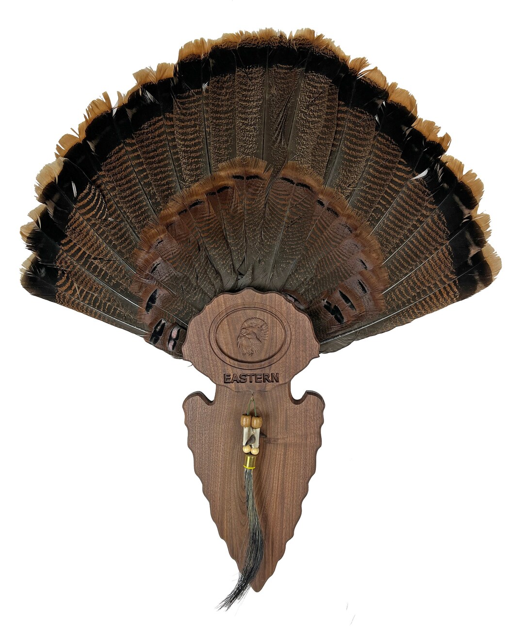 Arrowhead Turkey Tail Mounting Kit: Carved Display Plaque, Customizable ...