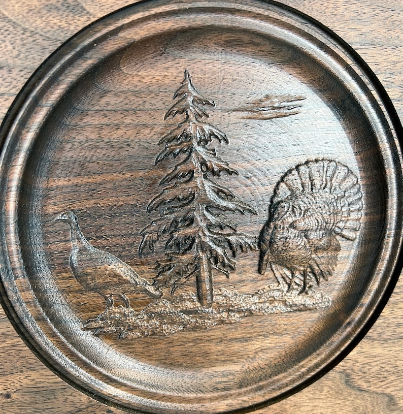 Personalized Black Walnut NWTF Grand Slam Turkey Tail Display - Etsy