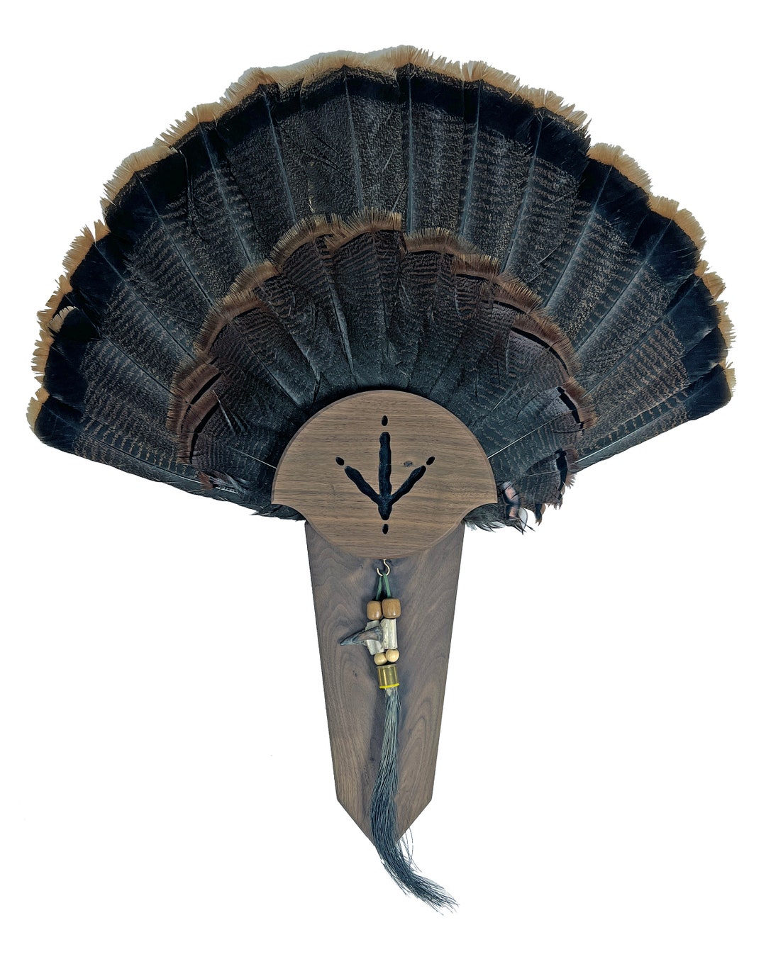 Turkey Track Turkey Tail Mounting Kit W/ Beard and Spur Display Options ...