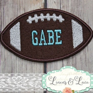 Personalized Football Iron on Patch Football Patch - Etsy
