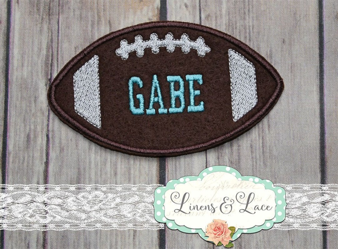 Personalized Football Iron on Patch Football Patch - Etsy