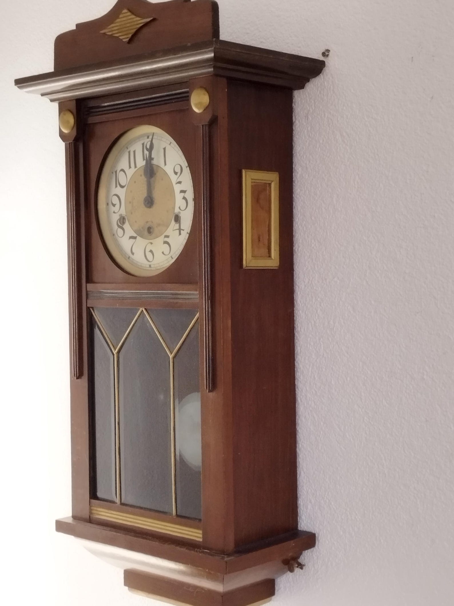 Vintage R/A Regulator Pendulum Westminster Chiming Wall Clock Germany ...