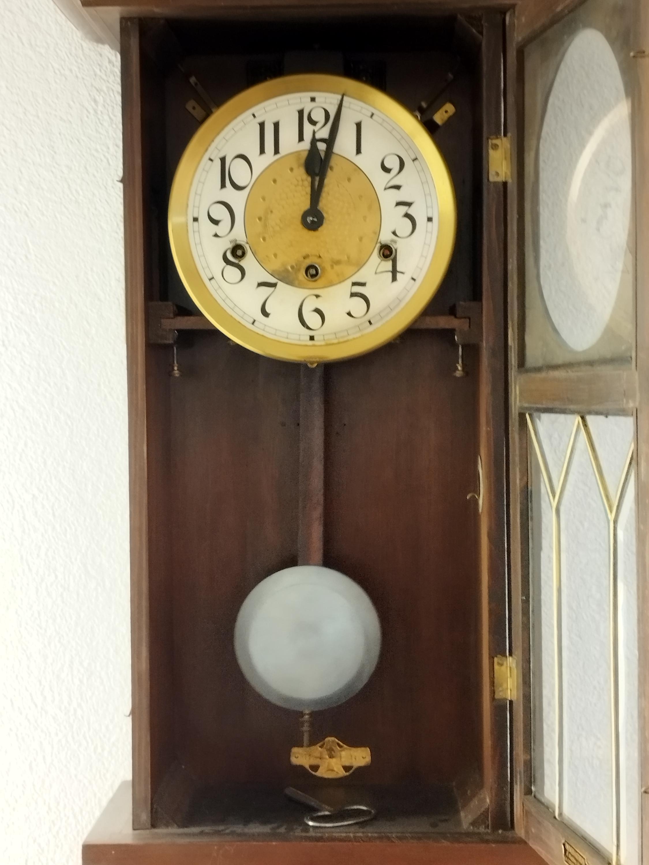 Vintage R/A Regulator Pendulum Westminster Chiming Wall Clock Germany ...