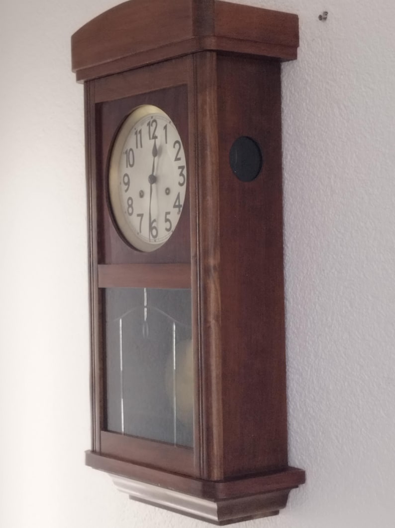 Junghans Vintage RA Pendulum Chiming Wall Clock Black Forest, Germany ...