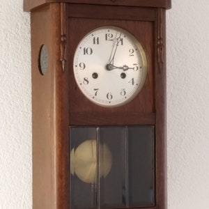 Vintage RA Pendulum Chiming Wall Clock With Model 299m Movement ...