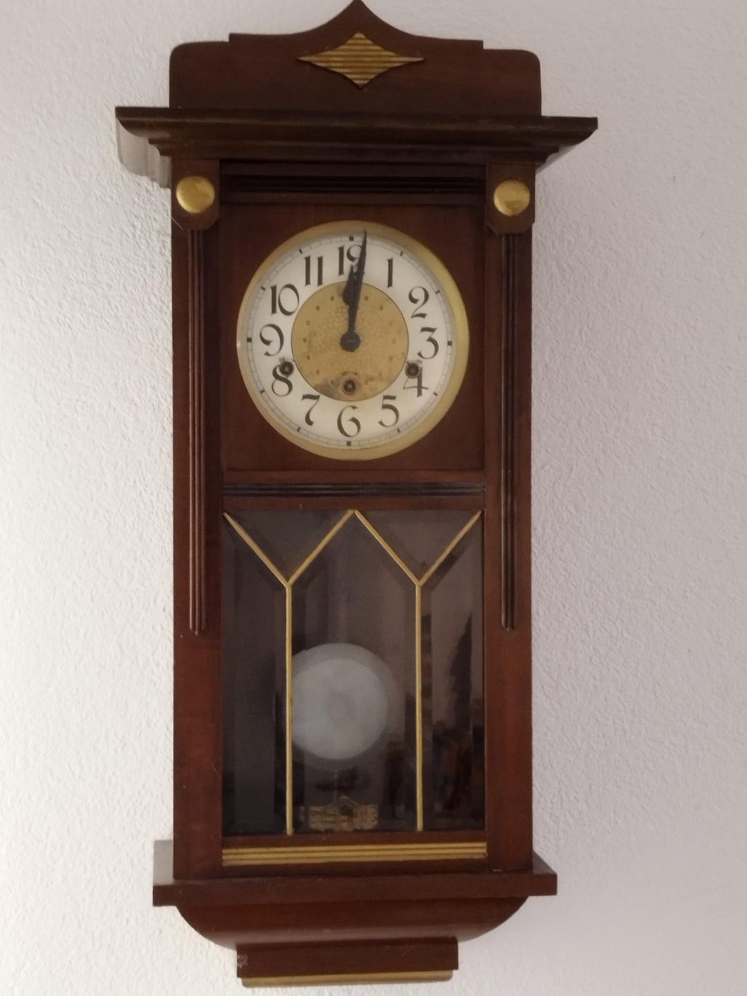 Vintage R/A Regulator Pendulum Westminster Chiming Wall Clock Germany ...