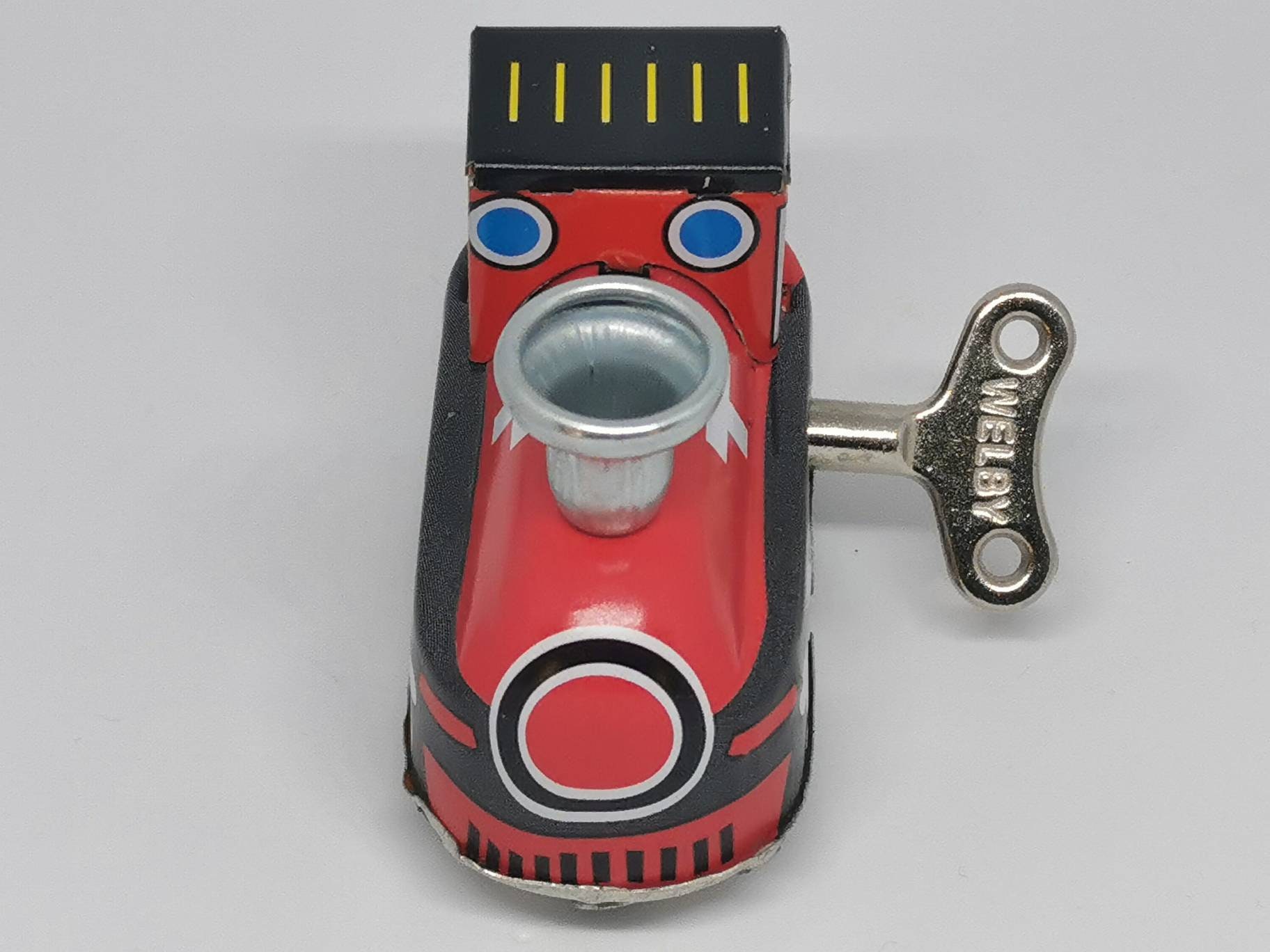 Vintage Toy Steam Engine Locomotive Train Retro Clockwork Wind up ...