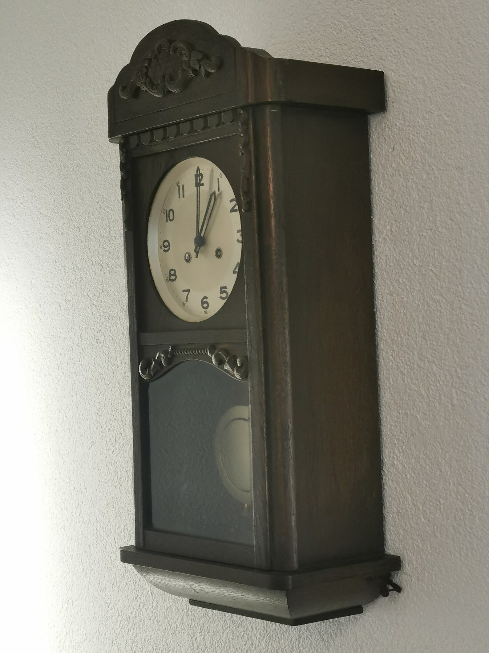 Mauthe Vintage RA Pendulum Chiming Wall Grandfather Clock, Germany (c ...