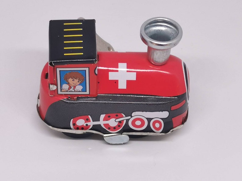 Vintage Toy Steam Engine Locomotive Train Retro Clockwork Wind up ...