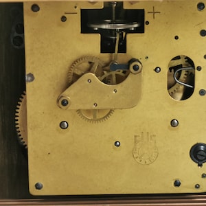 Hermle Schwebe Anker Mantel Chiming FHS Art Deco Clock, Germany (c ...