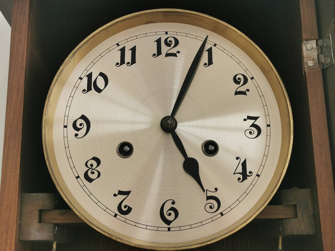 Junghans Vintage RA Pendulum Chiming Wall Clock Germany (c. 1910) - Etsy