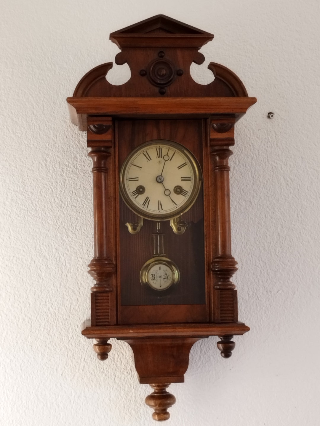 Junghans Vintage RA Pendulum Chiming Wall Clock Germany With Excellent ...