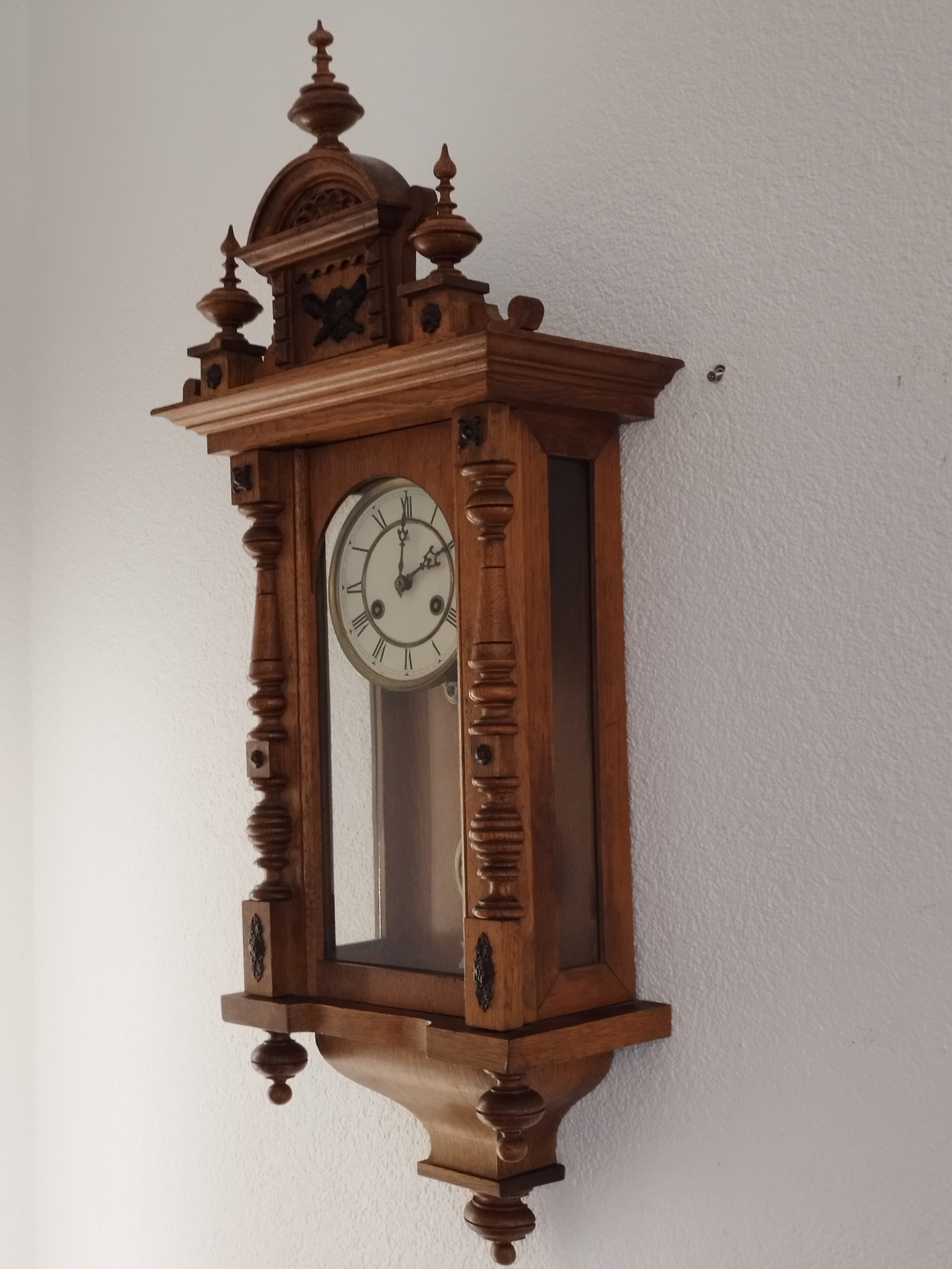 Junghans Vintage RA Pendulum Chiming Wall Clock in Excellent Condition ...