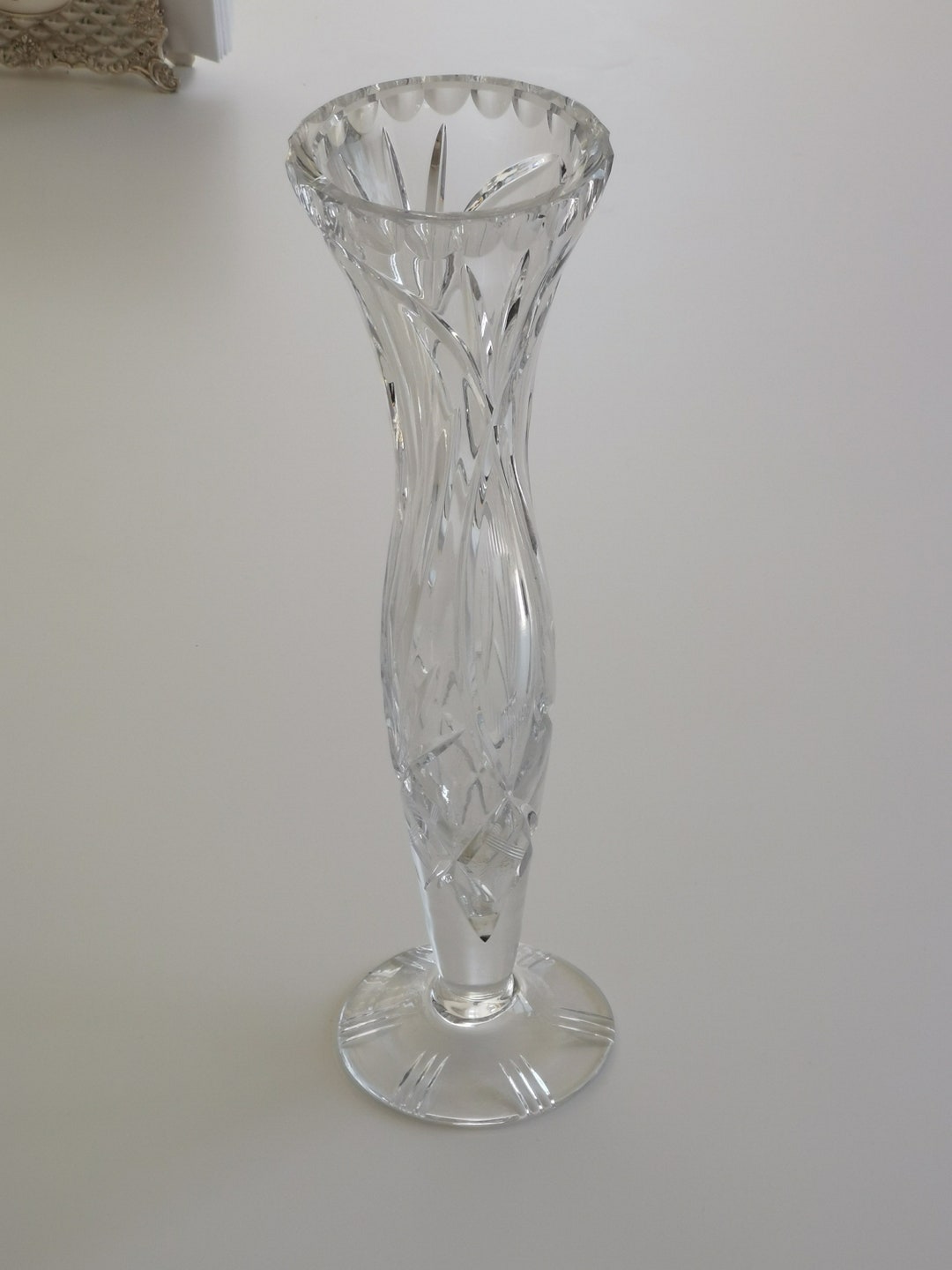 Vase Leaded Cut Crystal c. 1960s - Etsy