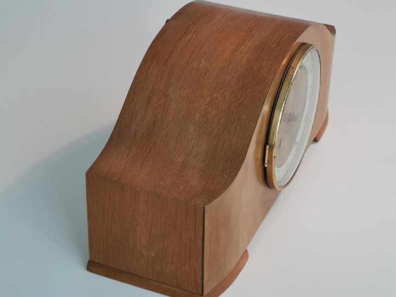 Hermle Schwebe Anker Mantel Chiming FHS Art Deco Clock, Germany (c ...