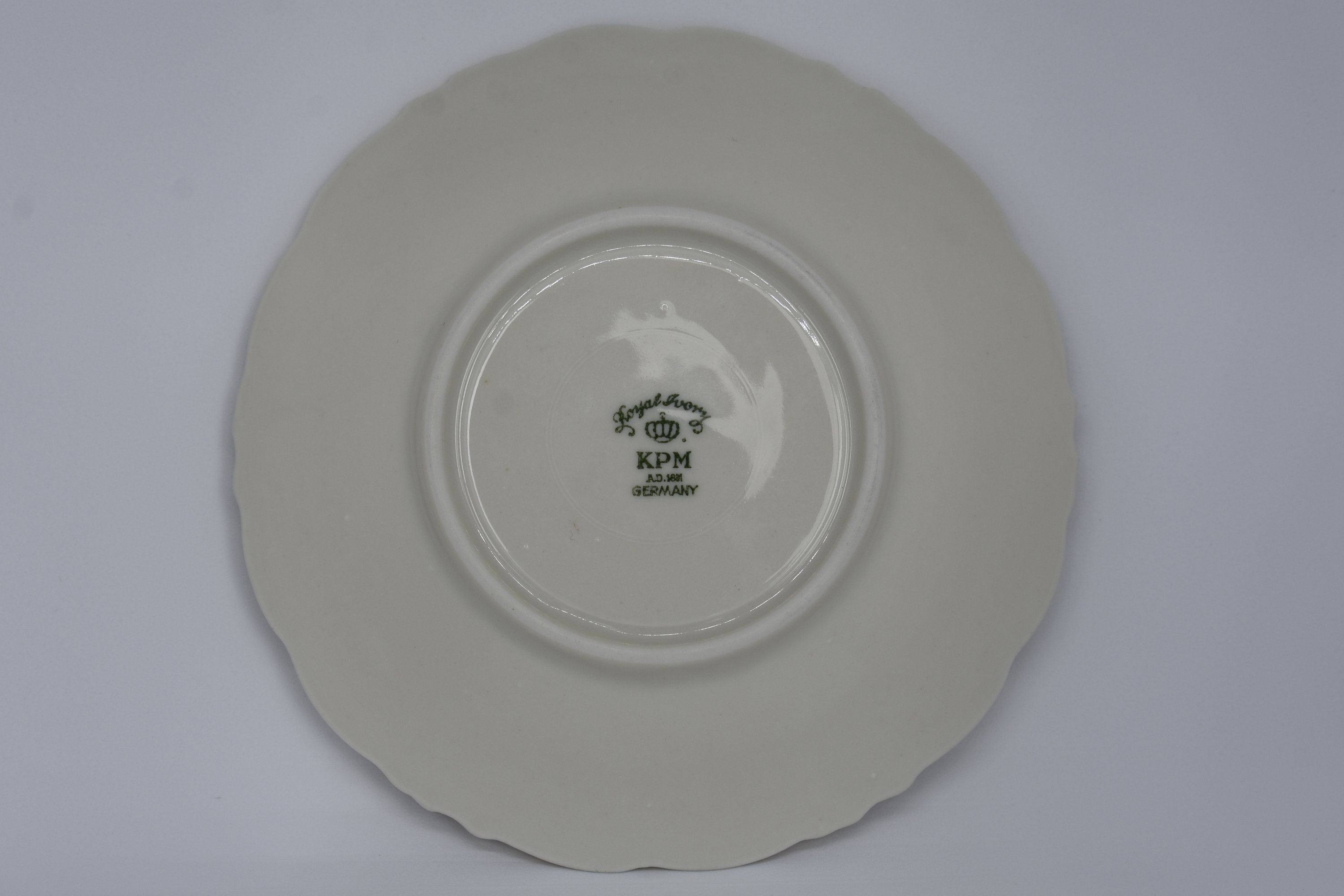 Royal Ivory KPM A.D. 1831 Gold Encrusted Porcelain Hand Painted Fine ...