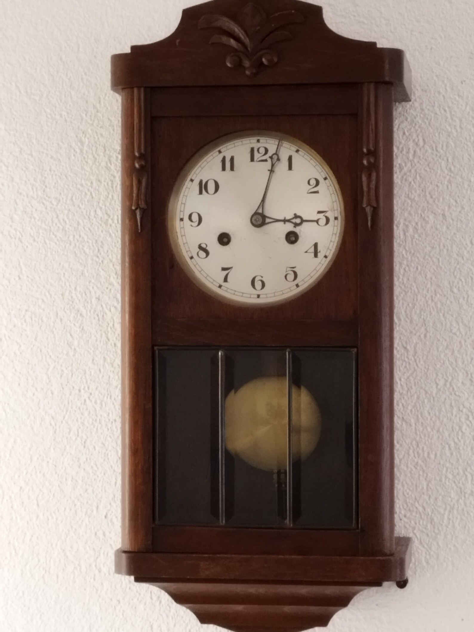 Vintage RA Pendulum Chiming Wall Clock With Model 299m Movement ...