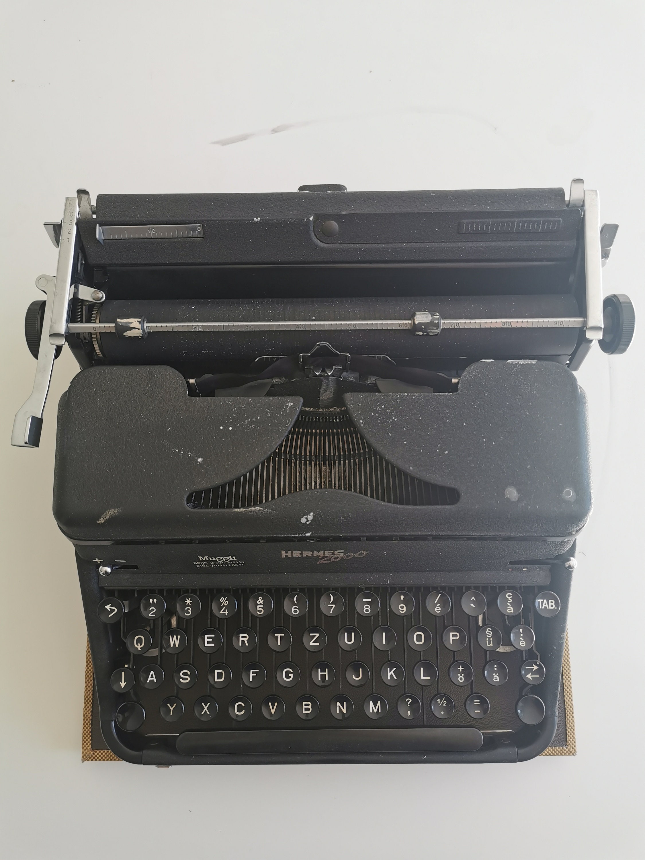 Hermes 2000 Iconic Portable Typewriter From the 1950s in Excellent ...