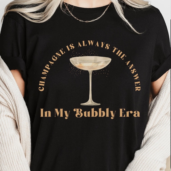 Champagne Tshirt - Etsy