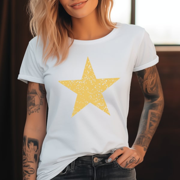Girls Gold Star Shirt - Etsy