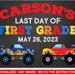 Last Day of School Sign PRINTABLE, Monster Truck Last Day of School ...