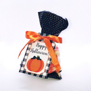 Halloween Tags, Halloween Treat Tags, Buffalo Plaid Halloween Tags ...