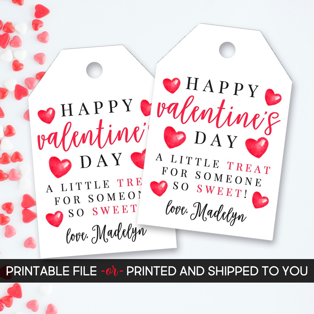 Valentine's Day Tag, Hearts Valentine's Tag, Sweet Valentine's Day Tag ...