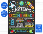 Last Day of School Sign PRINTABLE Astronaut Last Day of - Etsy
