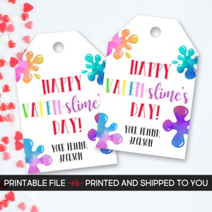 Slime Valentine's Day Tag, Slime Valentine's Tag, Valen-slime, Slime ...