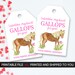 Valentine's Day Tag, Horse Valentine's Tag, Cowgirl Valentine, Pony ...