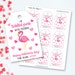 Flamingo Valentine's Day Tag, Flamingo Valentine's Tag, Tickled Pink ...