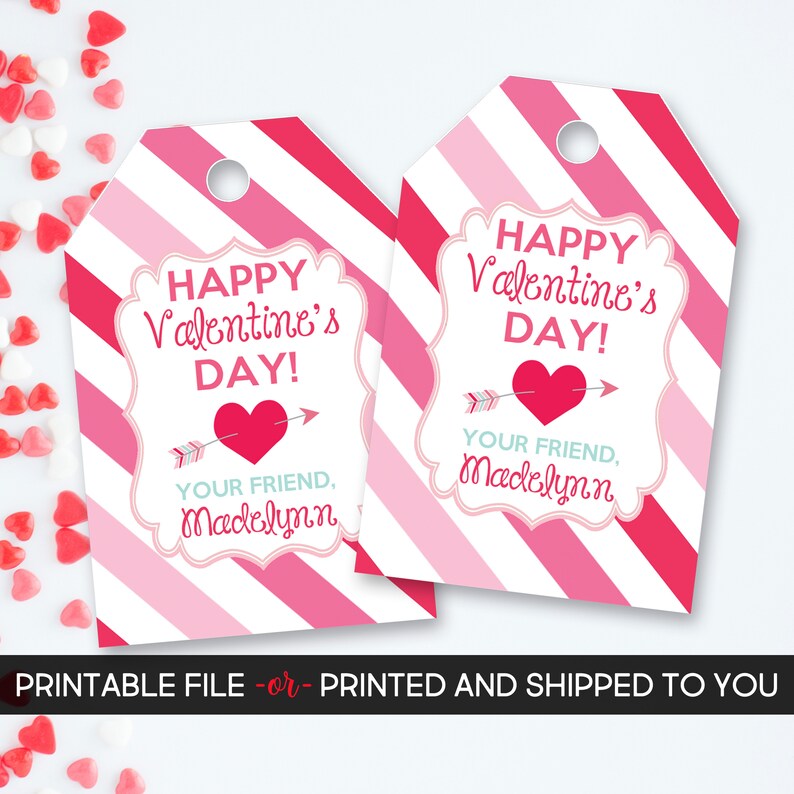 Valentine's Day Tag, Heart Valentine's Day Tag, Valentine's Tag ...