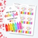 Crayon Valentine's Day Tag, Crayon Valentine's Tag, Colorful Valentine ...