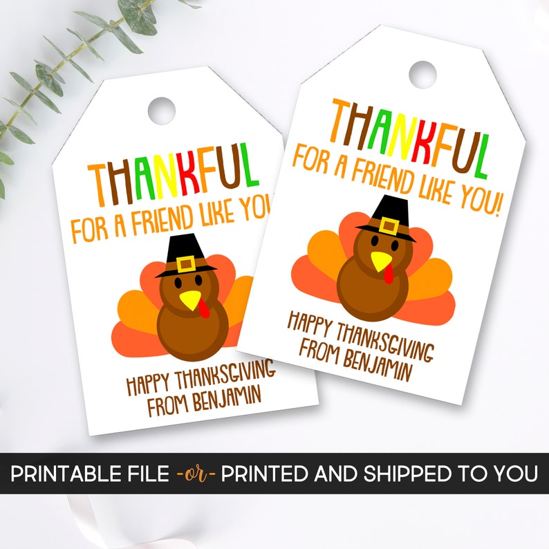 Thanksgiving Tags, Thanksgiving Favor Tags, Printable Thanksgiving Tags ...
