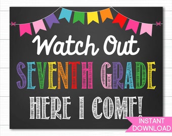 PRINTABLE First Day of Third Grade Sign Instant Download - Etsy