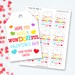 Valentine's Day Tag, Wondohful, Playdough Valentine's Tag, Colorful ...