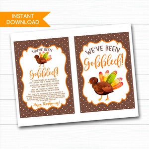 You've Been Gobbled Thanksgiving Game You've Been - Etsy