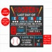 Last Day of School Sign PRINTABLE, Baseball Last Day of School Sign ...